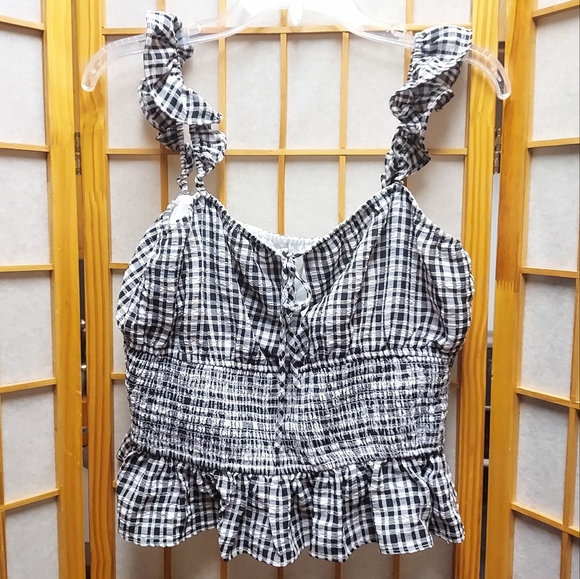 Wayf | Tops | Wayf Cowgirl Farm Cottagecore Gingham Cami Top Womens L ...